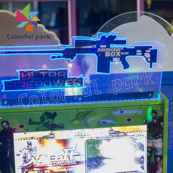 Quality Children's Playground 22 inch alien double gun shooting games machine Coin for sale