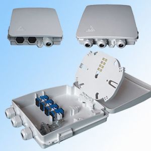 Quality Indoor 8 Cores Ftth Terminal Box Fiber Optic Wall Mounting With Plc Splitter / for sale