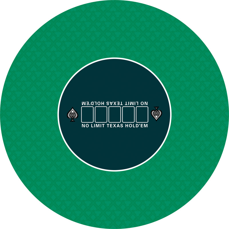 Minglu CPM-005 Poker mat round Rubber Gambling table Mat