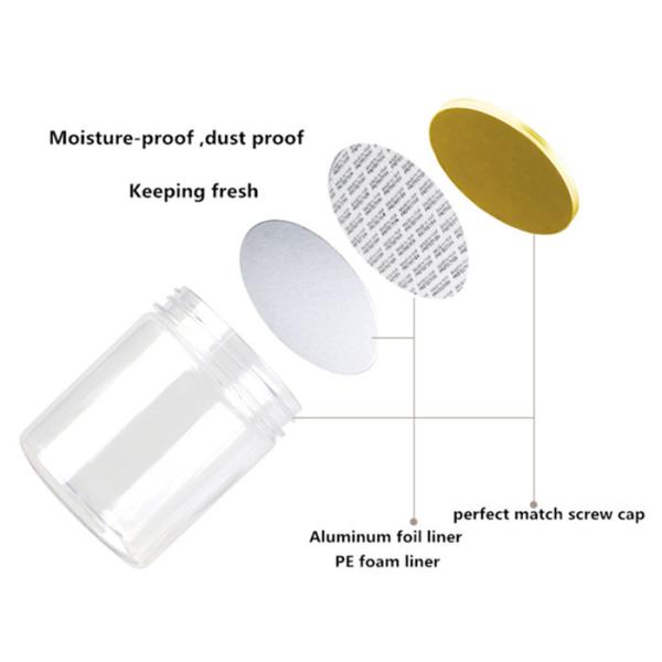 Quality Cylinder Custom Airtight Plastic Jars Dried Food Canister Plastic Container OEM for sale