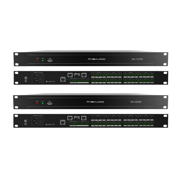 Quality 16X16 DSP Dante Processor Media Matrix Digital Signage Media Processor With RS232 RS485 for sale