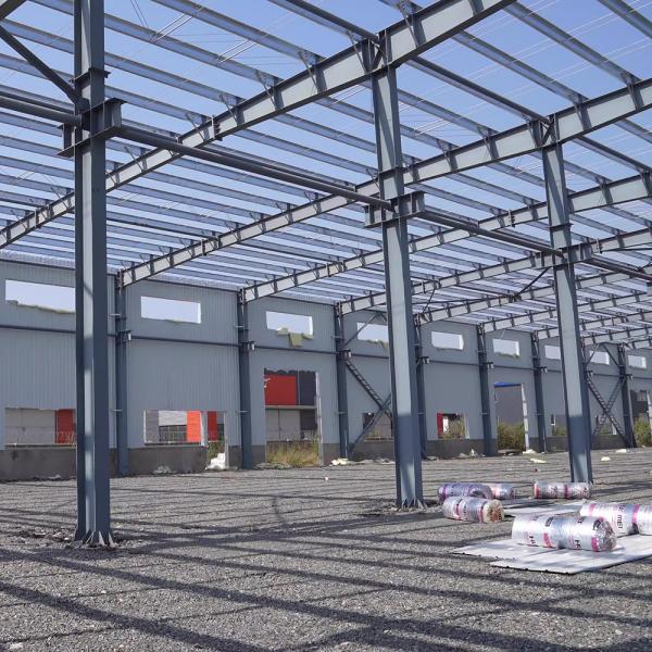 Quality Modern Steel Structure Building with Sandwich Panel Roofing for sale