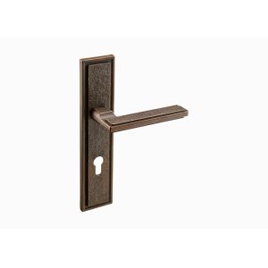 Quality Interior Bedroom Lever Door Handles 133mm Length Bathroom Door Lock Set for sale