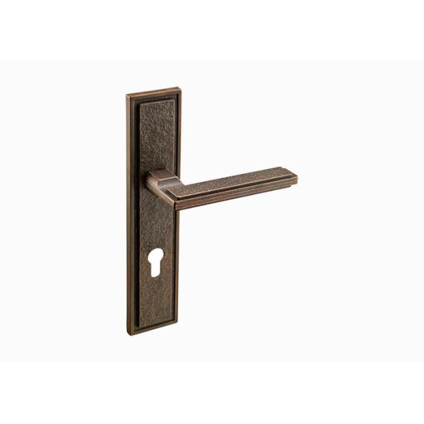 Quality Interior Bedroom Lever Door Handles 133mm Length Bathroom Door Lock Set for sale