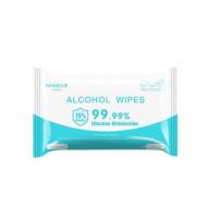 Quality Antibacterial Wet Disinfectant Wipes 75% Alcohol Hand Cleaning Sanitizing for sale