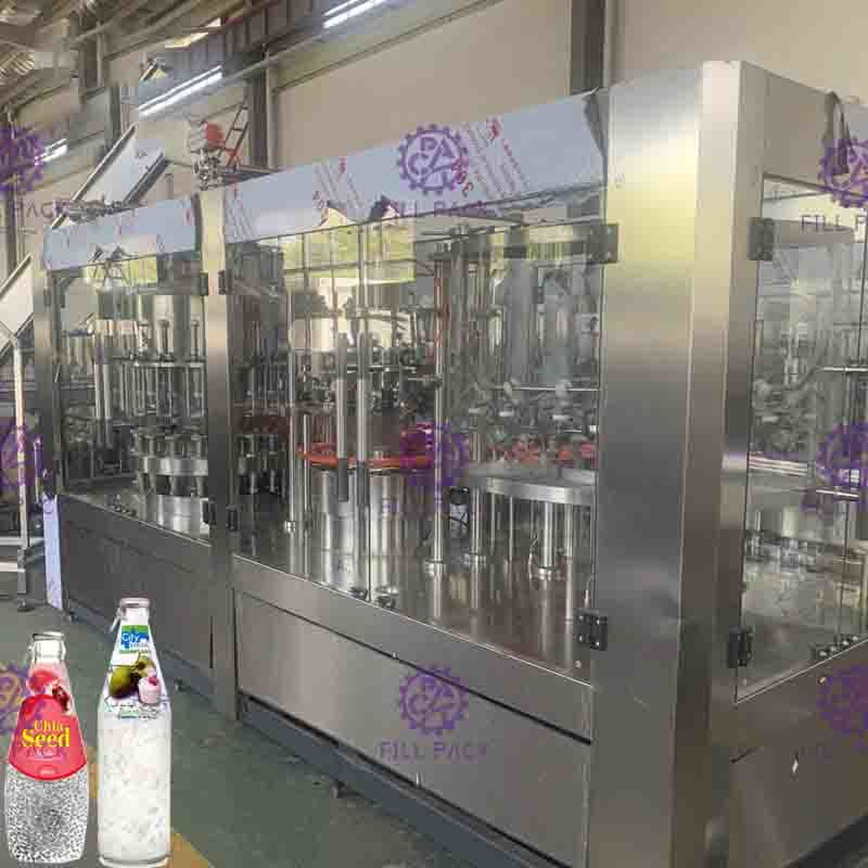 Quality 18 Head Automatic Juice Filling Machine Customized For Glass Bottles for sale