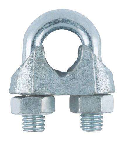 Quality DIN 741 Malleable Wire Rope Clip Clamp Galvanized Steel Fasten Rigging for sale