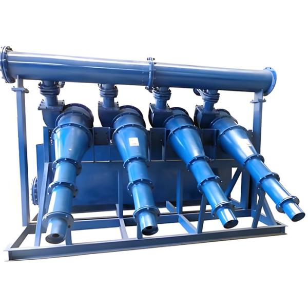 Quality Mining Desadning Hydrocyclone WasteWater Treatment 0.03MPa Blue Desanding Cyclone for sale