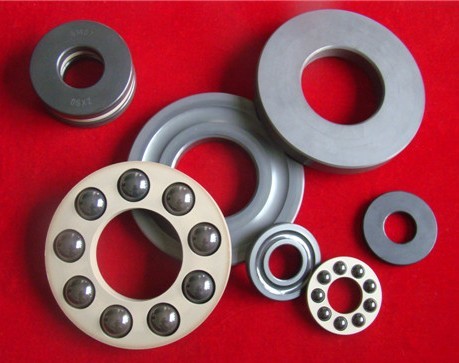 Quality Single Direction Ball 51100 Ceramic Thrust Bearing White Or Black for sale