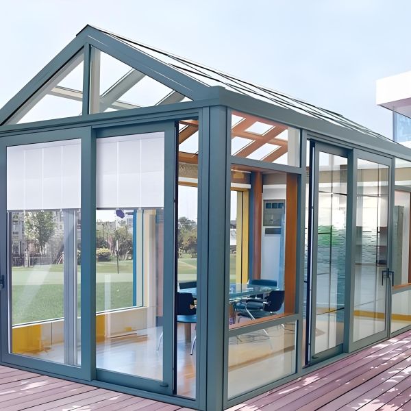 Quality Customizable Modern & Chinese Style Veranda Aluminum Alloy Villa Solarium for sale