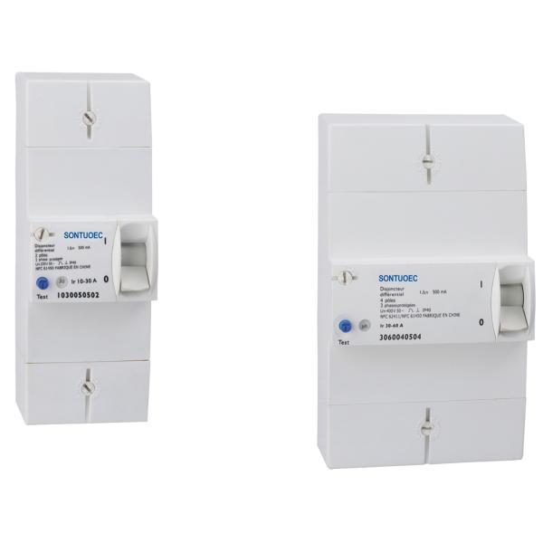 Quality 30A to 60A adjustable current operated earth leakage circuit breaker ,4P ELCB  thermal circuit breakers 440V three phase for sale