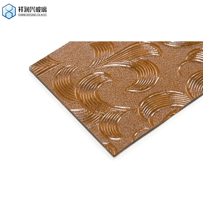 Factory Decorative Brown Patterned Glass Shinerising 3mm 5mm 1830*2440new Technology New Features Belgian Style Glass