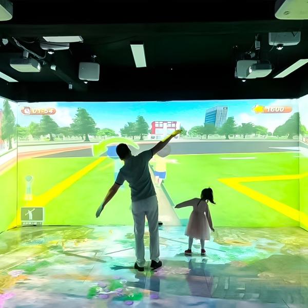 Quality 3200 Lumens Decoration Interactive Wall Projector For Cultural Tourism for sale