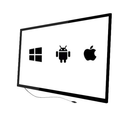 Quality 21-300 Inch 25ms Infrared Touch Frame Overlay USB Connection Custom Size for sale