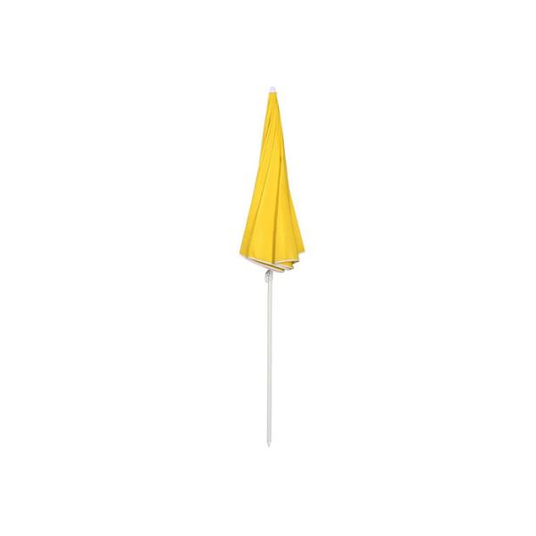 Quality Yellow Steel Windproof Beach Umbrella Double Needle Process With Flap for sale