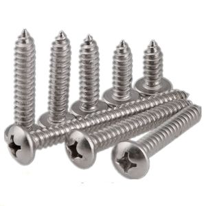 Quality DIN7981 Stainless Steel Carbon Steel Pan Head Cross Micro Self Cutting Screws for sale