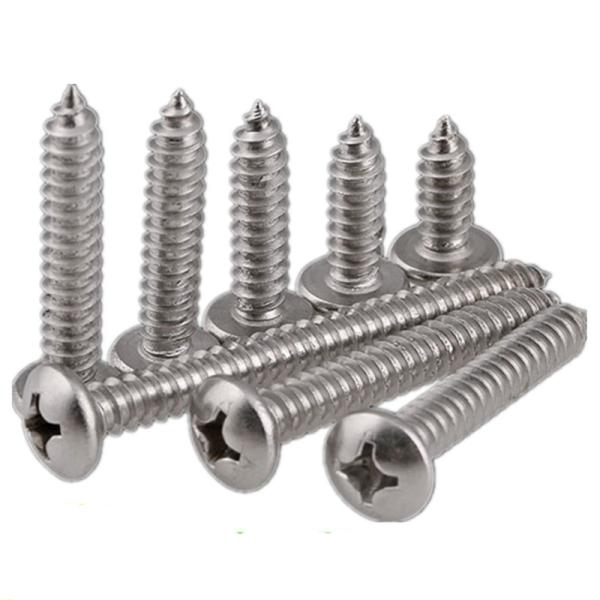 Quality DIN7981 Stainless Steel Carbon Steel Pan Head Cross Micro Self Cutting Screws for sale