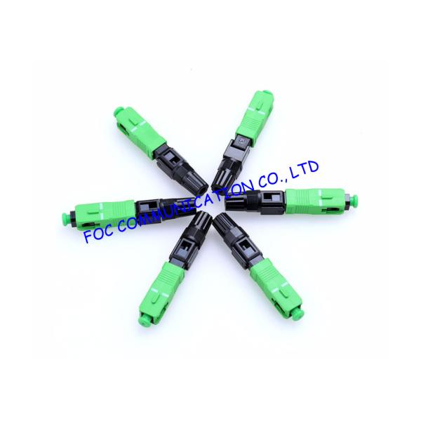 Quality Quick Connect FTTH Fiber Optic Connector SC SM Field Installable for sale