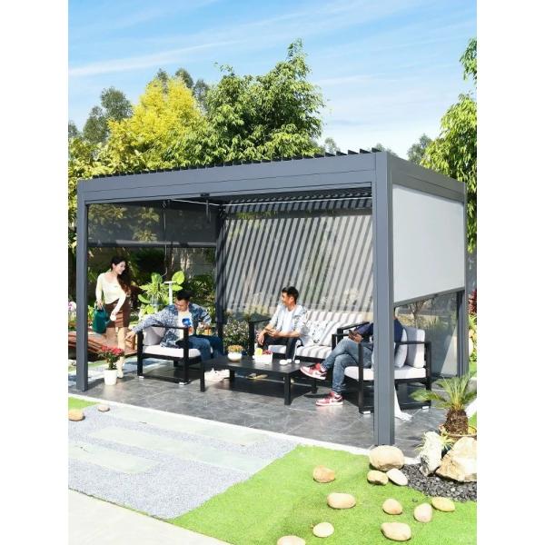 Quality Luxury outdoor shutters awning Terrace awning waterproof electric for sale