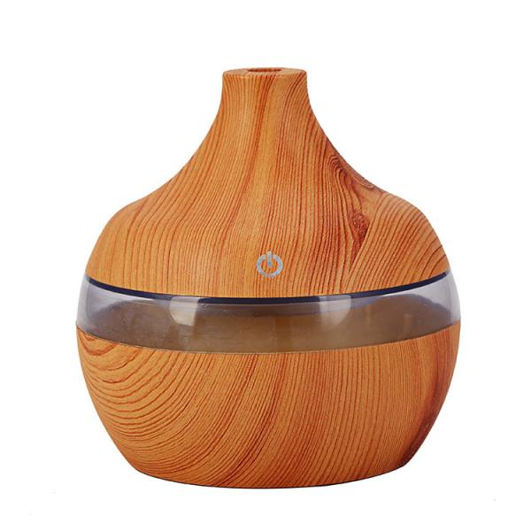 Quality 5V Portable 300ML 7 Color Change Wood Design USB Rechargeable Humidifier for for sale