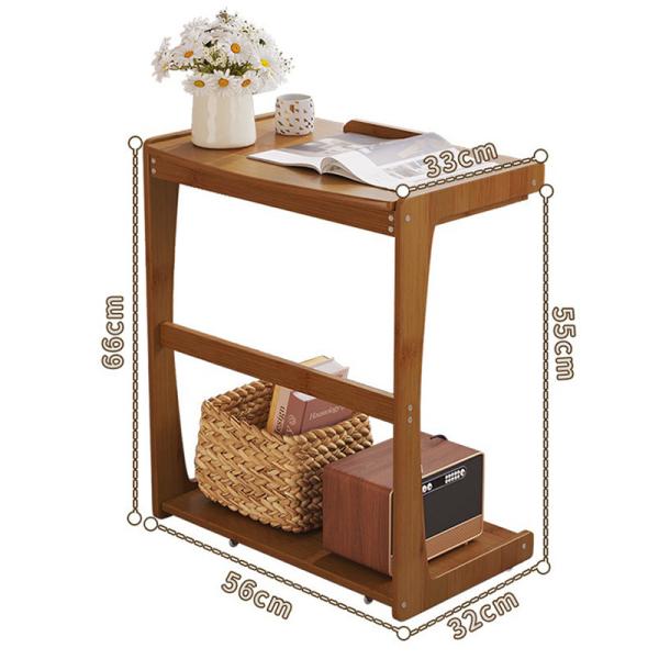 Quality Sofa Side Table, Freestanding Bedside Coffee , Convertible Top Rack with Storage for sale