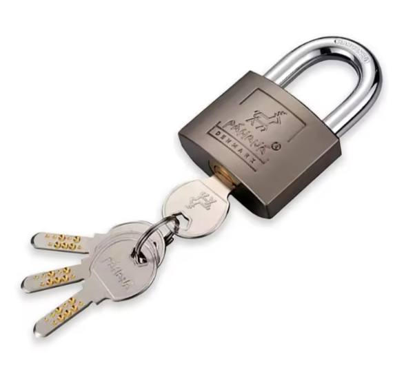Quality Indoor Brass Imitation Copper Padlock 50mm Long Shackle for sale