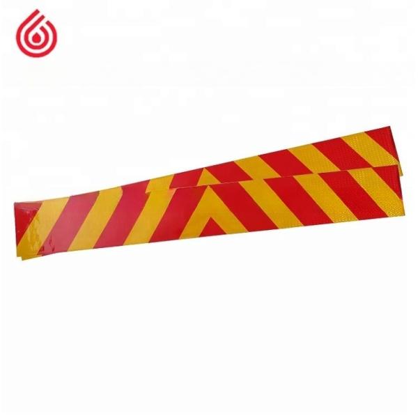 Quality Customized 20cm x 1.5 meter Chevron Reflective Rear Sticker for Trailer and for sale