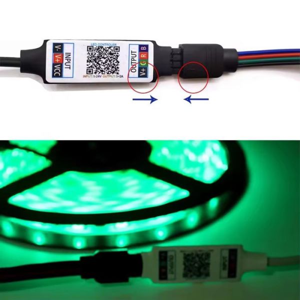 Quality Mini Bluetooth Led Controller Music And Voice Controlled For Rgb Light Strips for sale