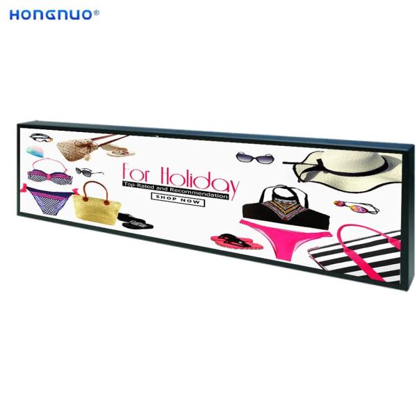 Quality RK3399 Android Narrow Stretched Bar LCD Monitor For Advertising for sale
