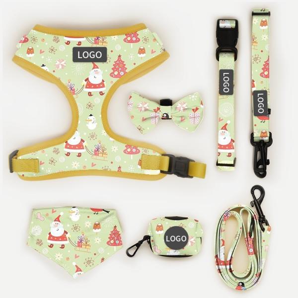 Quality Custom Pattern Designers Reversible Polyester Pet Harness Sets Personalized for sale