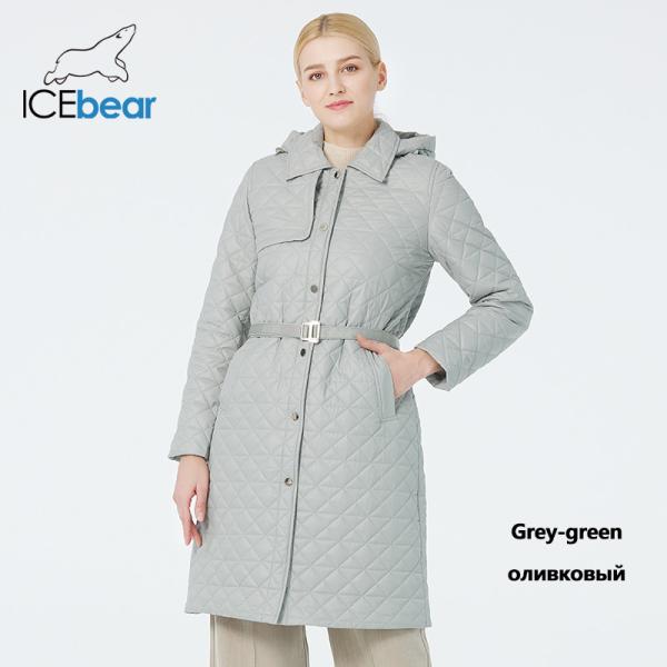 Quality Versatile Bio Down Woman Coat Spring Quilted Jacket With Trenchcoat Style for sale