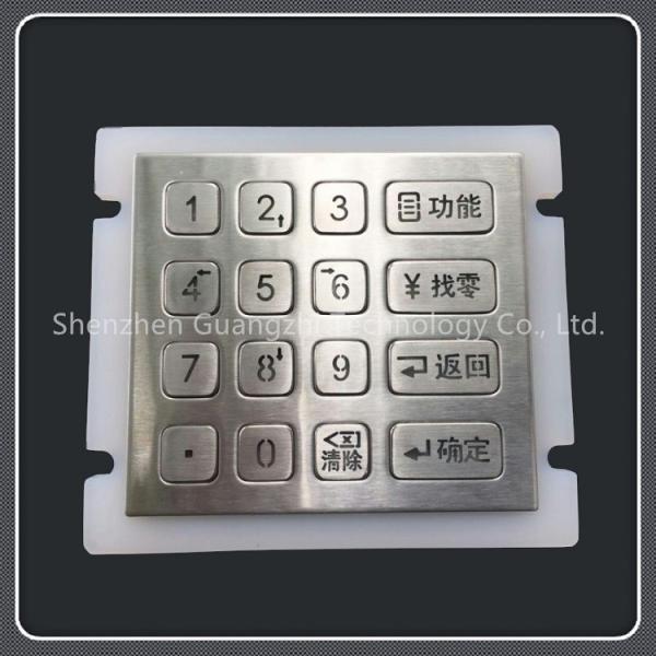 Quality 16 Keys Backlit Numeric Keypad For Vending Machine Sus 304 Stainless Steel Material for sale