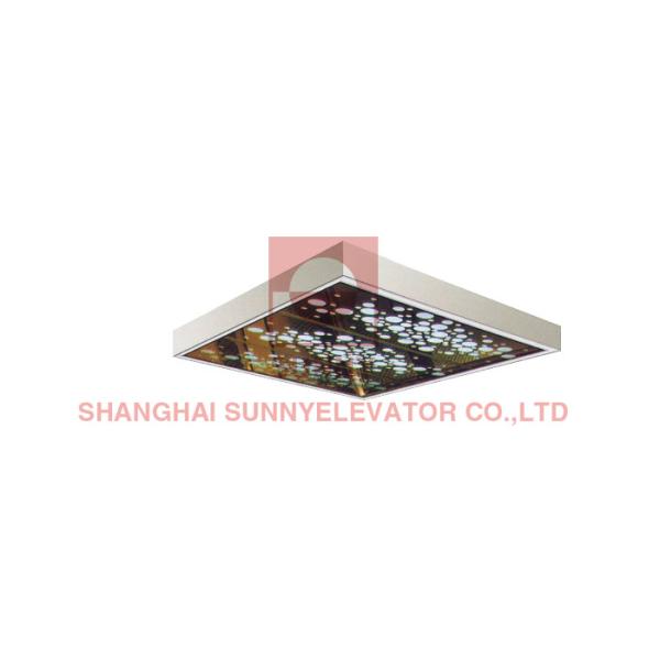 Quality Elevator Cabin Ceiling Car Top Light Panel Acrylic Material Customized Mirror for sale