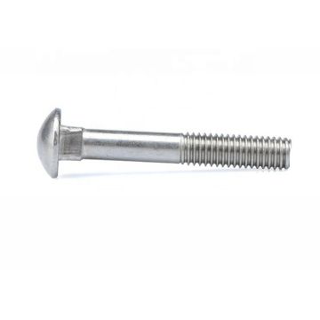 Quality Square Neck Round Head Bolt M3 - M72 With Plain / Black / Zinc Plated Surface for sale