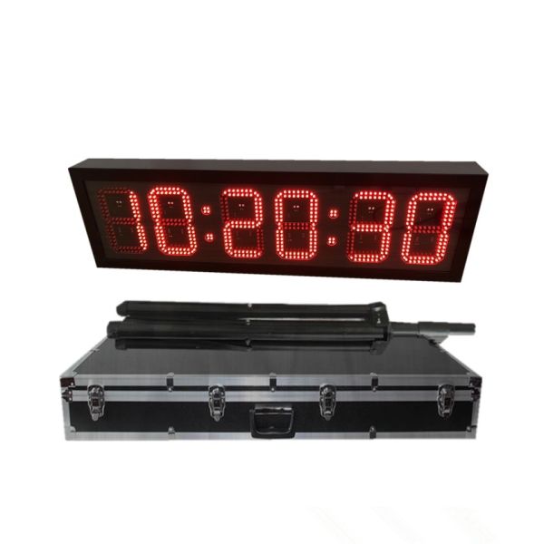 Quality 4 Digit / 6 Digit Red Led Digital Clock Wall Hanging for sale