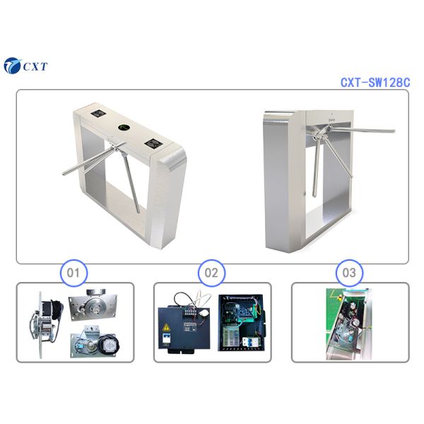 Quality Fully Automatic Tripod Turnstile Gate with Anti-tailgating and Power-off Gate for sale