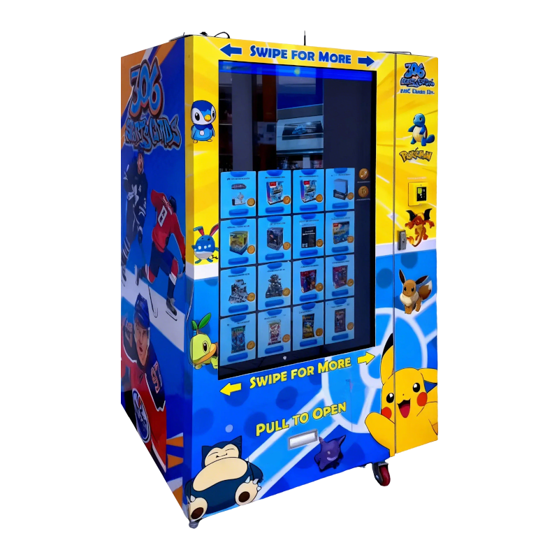 Quality Big Touch Screen TCG Pokémon Card Vending Machine With Card Reader and for sale