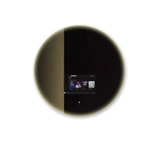 Quality Customized Round Smart Mirror Wall Mounted For Ladies Makeup for sale