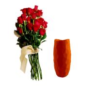 China Well Designed Decorative Dining Table Vases , Elegant And Noble White Flower Vase for sale
