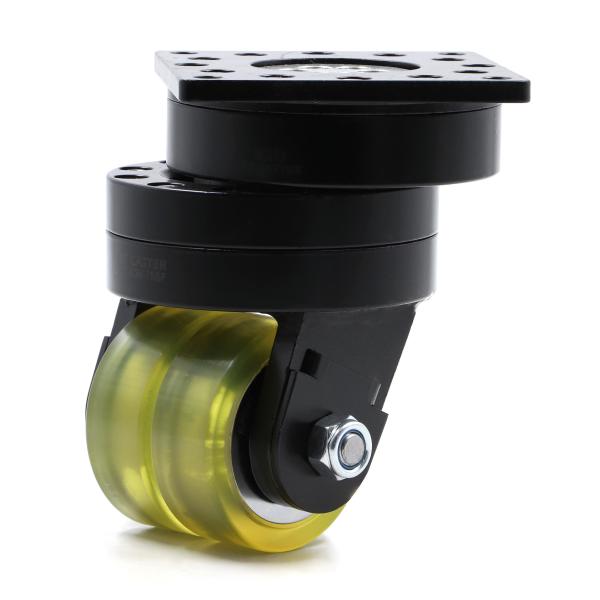 Quality Industrial 600kg 6 Inch plate Agv Casters Wheels High Impact Strength for sale