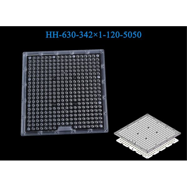 Quality Ultra Uniformity 120° Optics For LED Plant Lamps: 286x286mm High-Transmittance Panel, Compatible With 5050 LEDs for sale