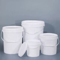 Quality Durable Stackable Seed Storage Round Plastic Bucket Custom Logo for sale