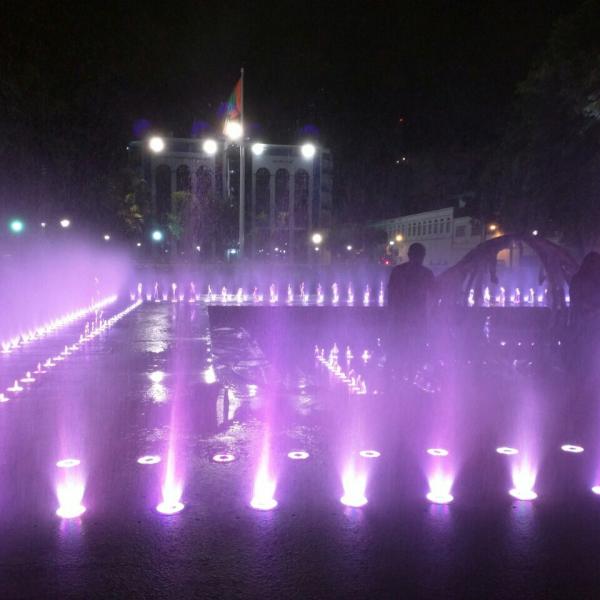 Quality LED Light Music Fountain Stainless Steel RGB Underwater Light for sale