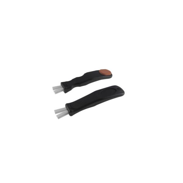 Quality Black Handheld Skate Sharpener , Portable Ice Skate Sharpener With Whetstone for sale