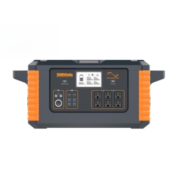 Quality Portable Mobile Powerstation Camping 1500 Watt Power Supply 3.7V 432000mAh for sale