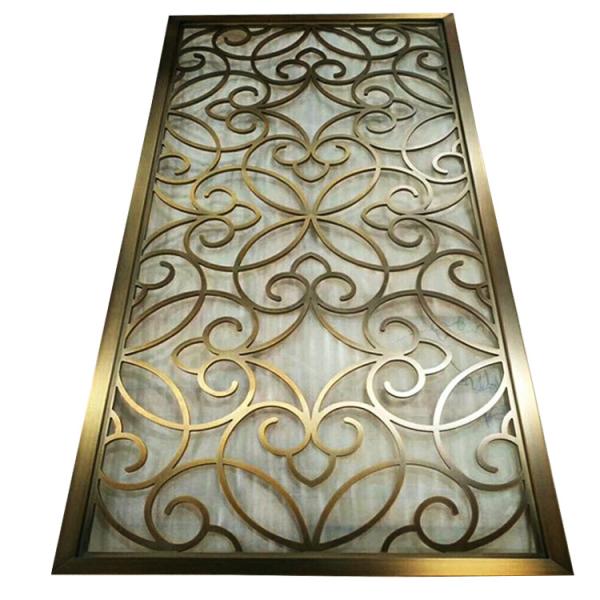 Quality Laser Cut Metal Room Dividers Decorative Customized Metal Screen Partition for sale
