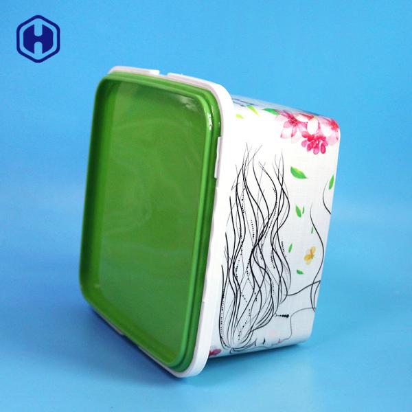 Quality Mood Cake 93OZ IML Plastic Containes With Handle for sale
