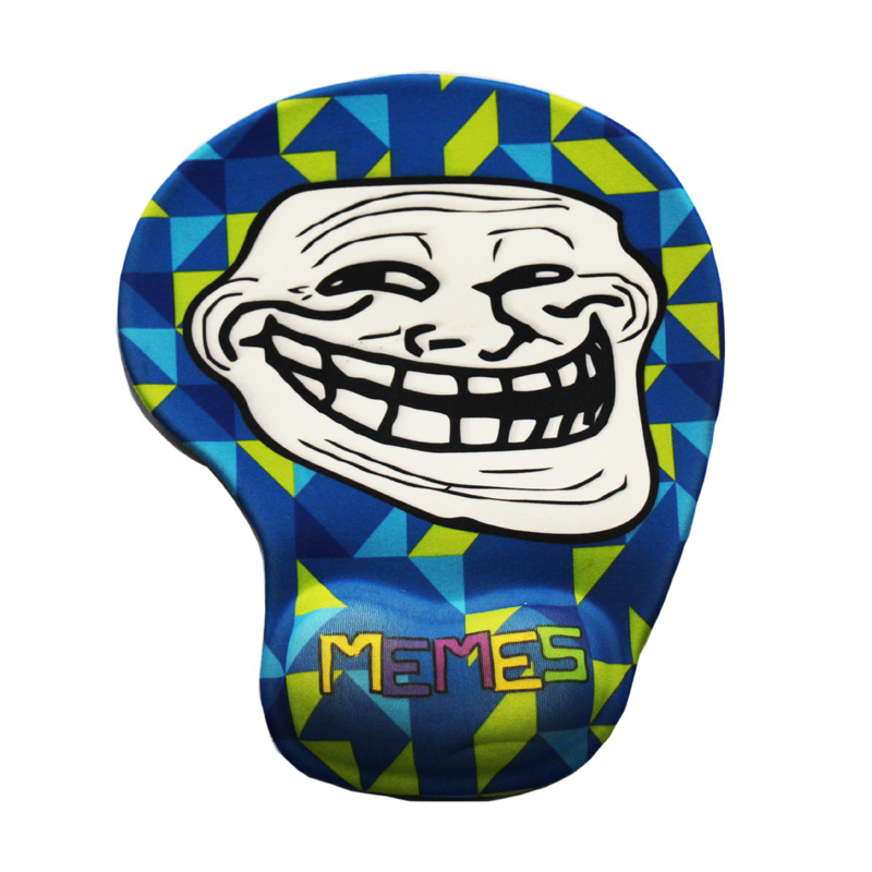 Minglu WMP-049 Non Slip Rubber material Cartoon cute custom gel  wrist rest mouse pads