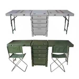 Quality Easy Moving PE Military Carrier Double Financial Desk Military Case Dustproof for sale