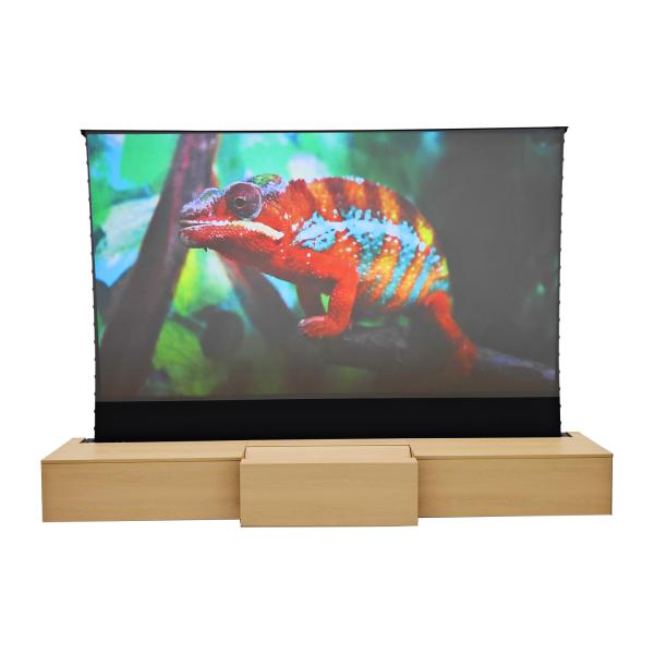 Quality Telescopic Laser TV Cabinet with Motorized Function and Solid Oak Finish for sale